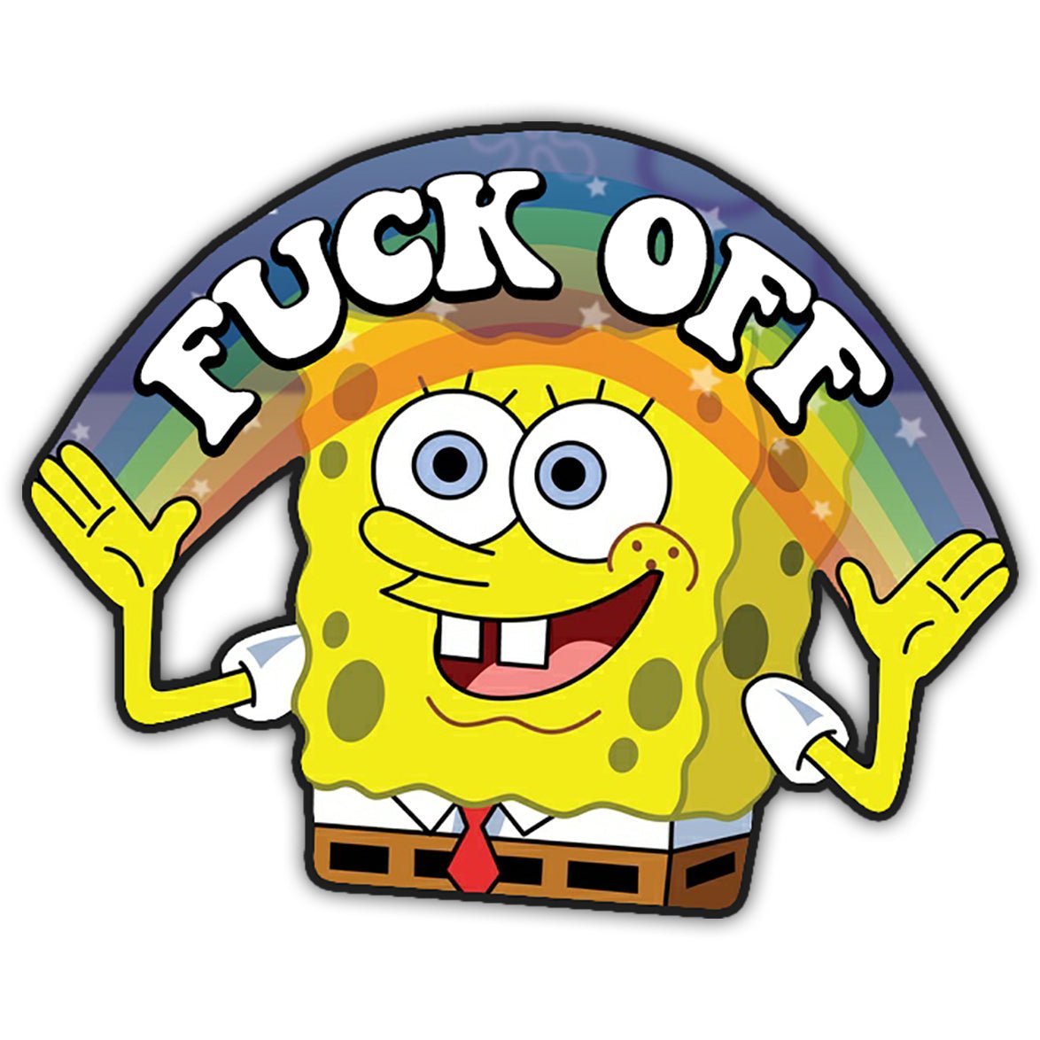 SpongeBob "F--k Off" Sticker | The Original Underground