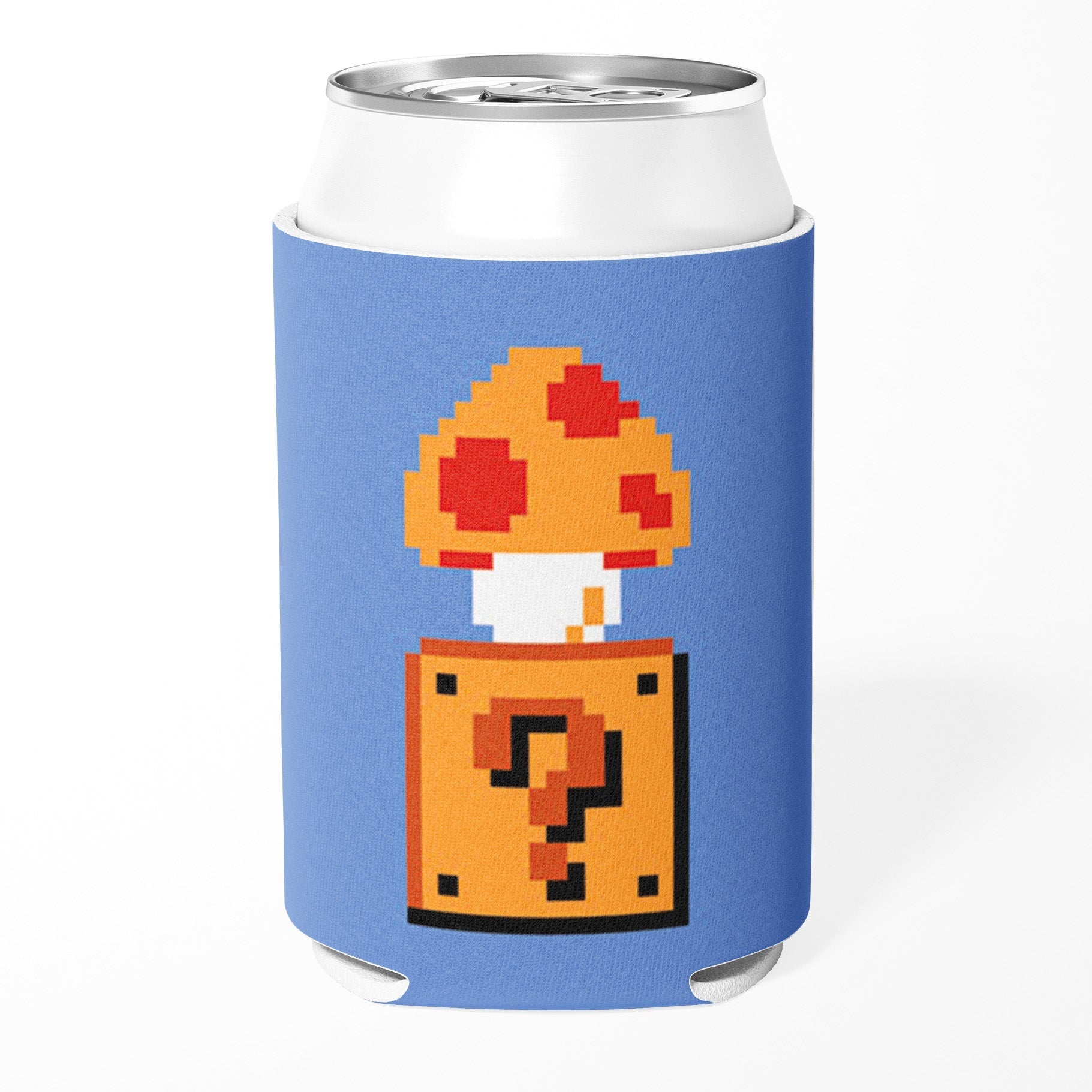 Mario Inspired Mushroom Power Up Can Cooler | Retro Gaming Can Cooler ...