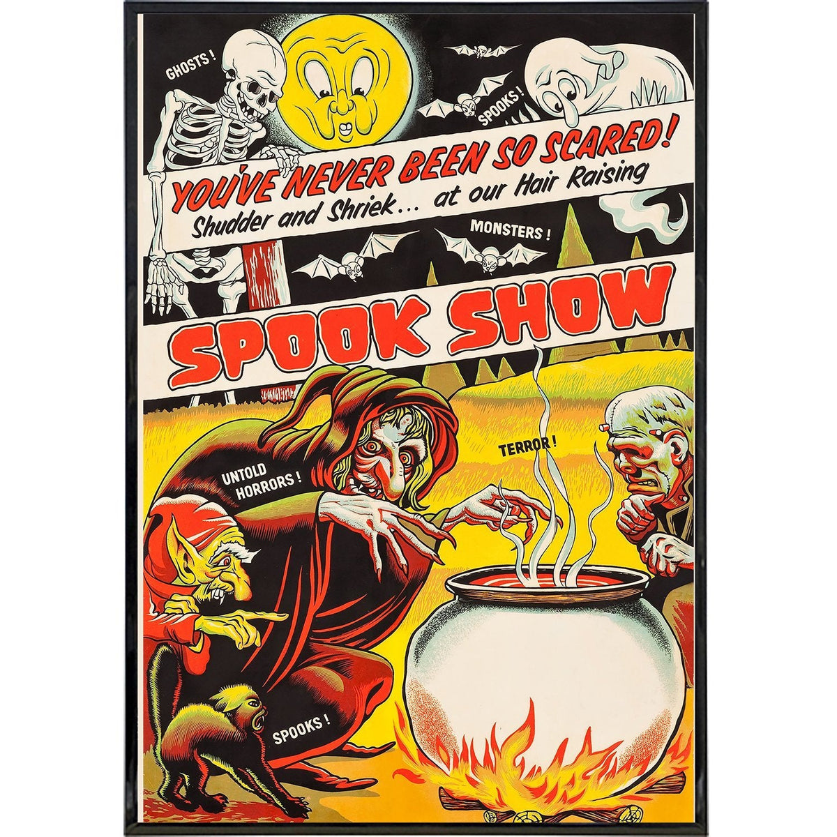 Vintage Spook Show Poster Print | The Original Underground