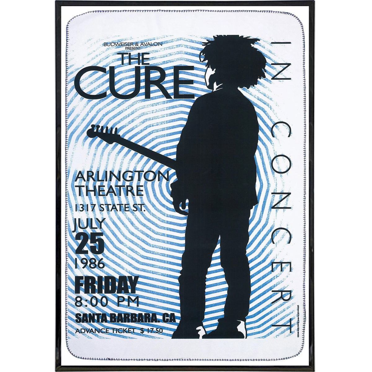 The Cure 1986 Concert Print | The Original Underground