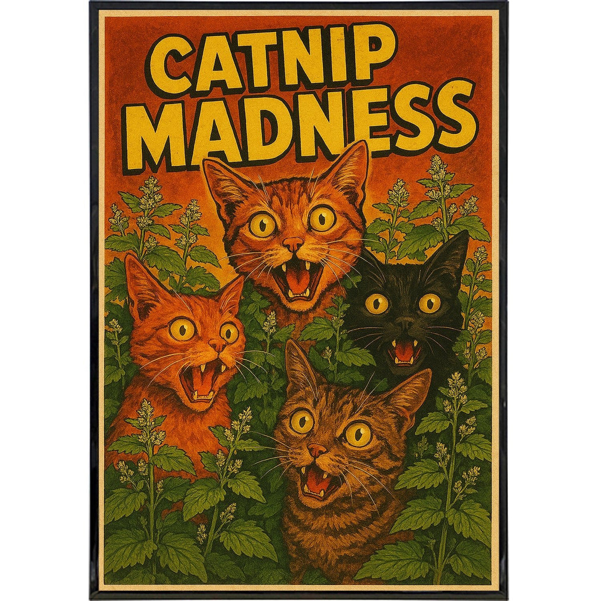 Catnip Madness Poster Print | The Original Underground