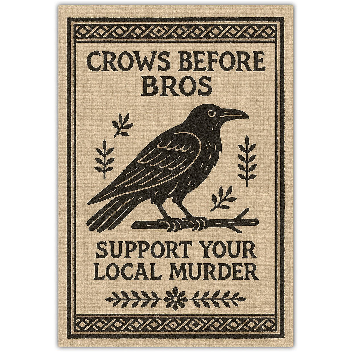 Crows Before Bros Sticker | The Original Underground