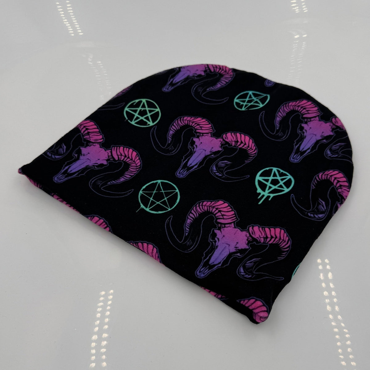 Goat Skulls and Pentacles Beanie | The Original Underground