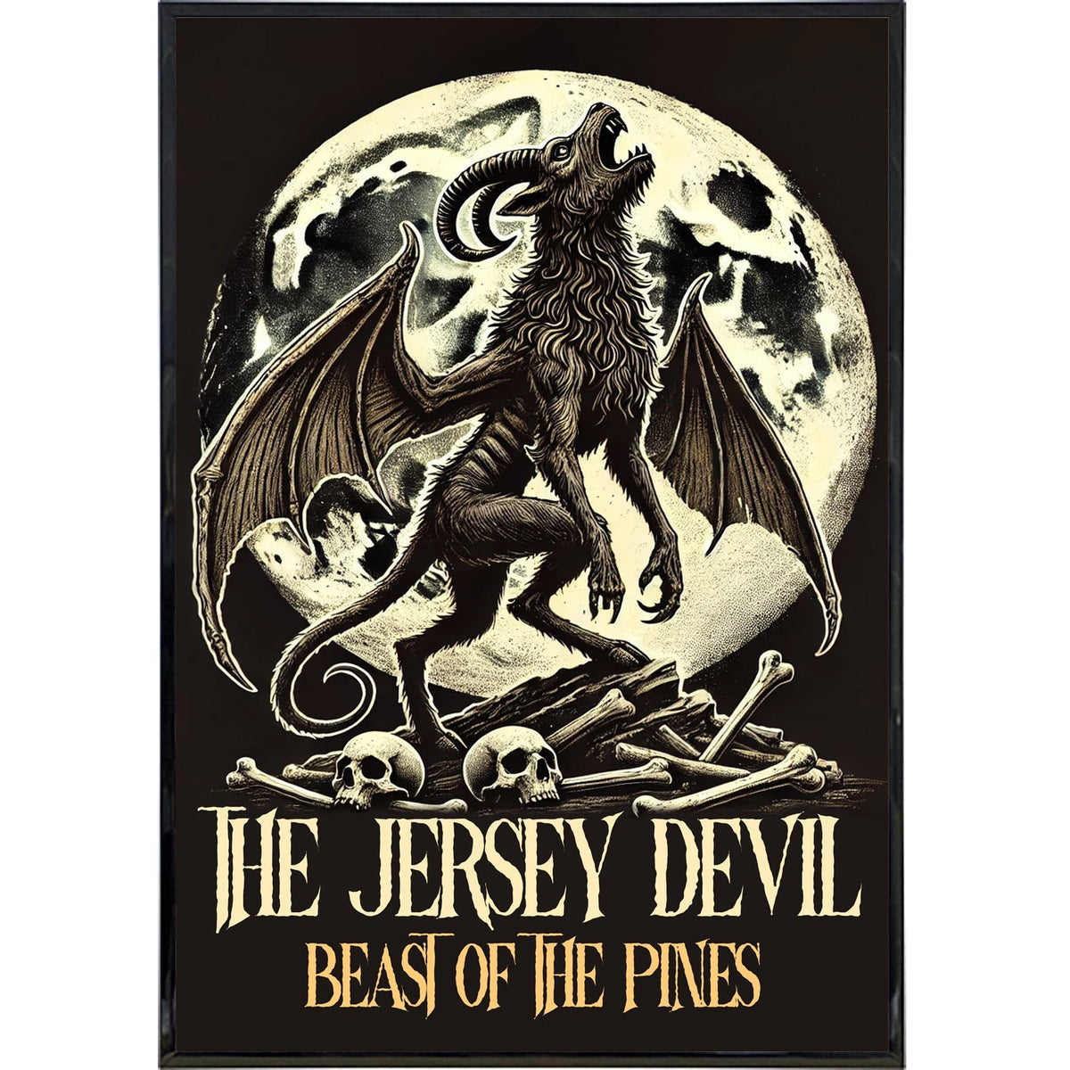 Jersey Devil Beast of the Pines Poster Print | The Original Underground