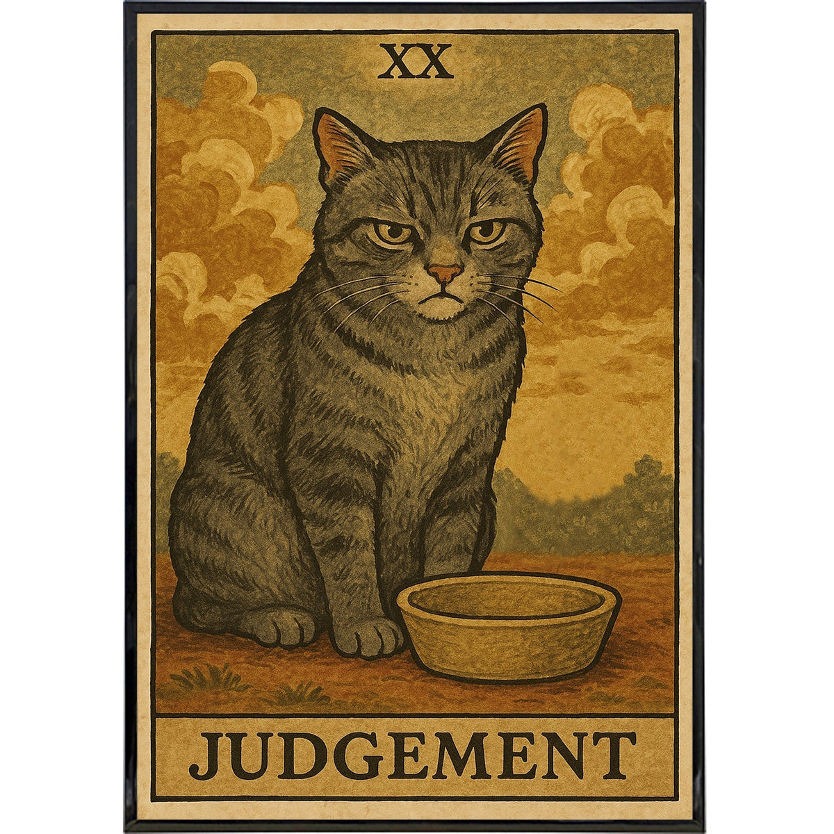 Judgement Cat Tarot Original Poster Print | The Original Underground