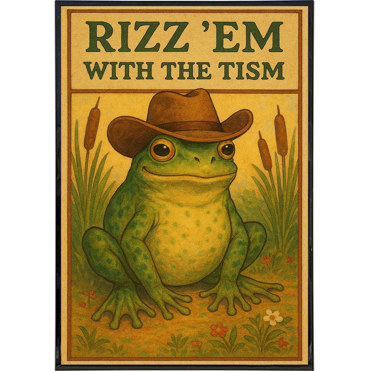 Rizz 'Em With the Tism Poster Print | The Original Underground