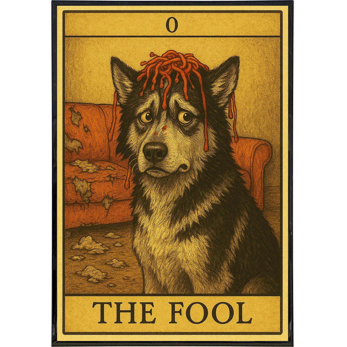 The Fool Dog Tarot Card Original Poster Print | The Original Underground