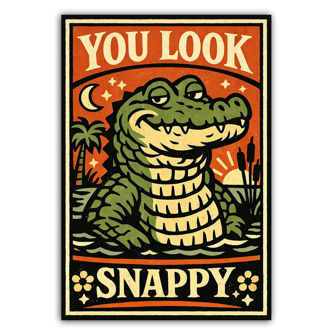 You Look Snappy Alligator Sticker | Funny Pun Vinyl Decal | Underground ...